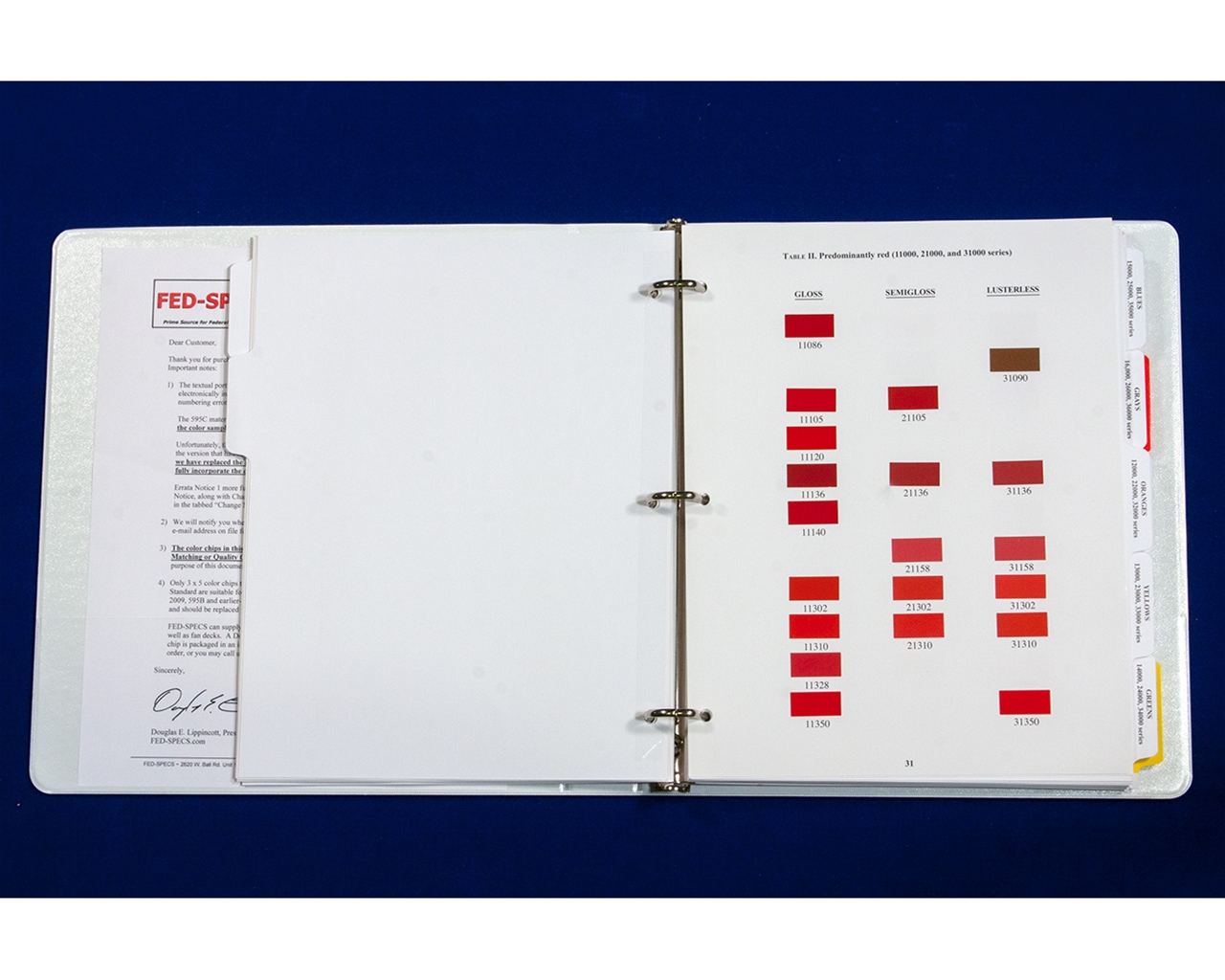 FED-STD-595C SPEC BOOK (Classic Plus Edition)